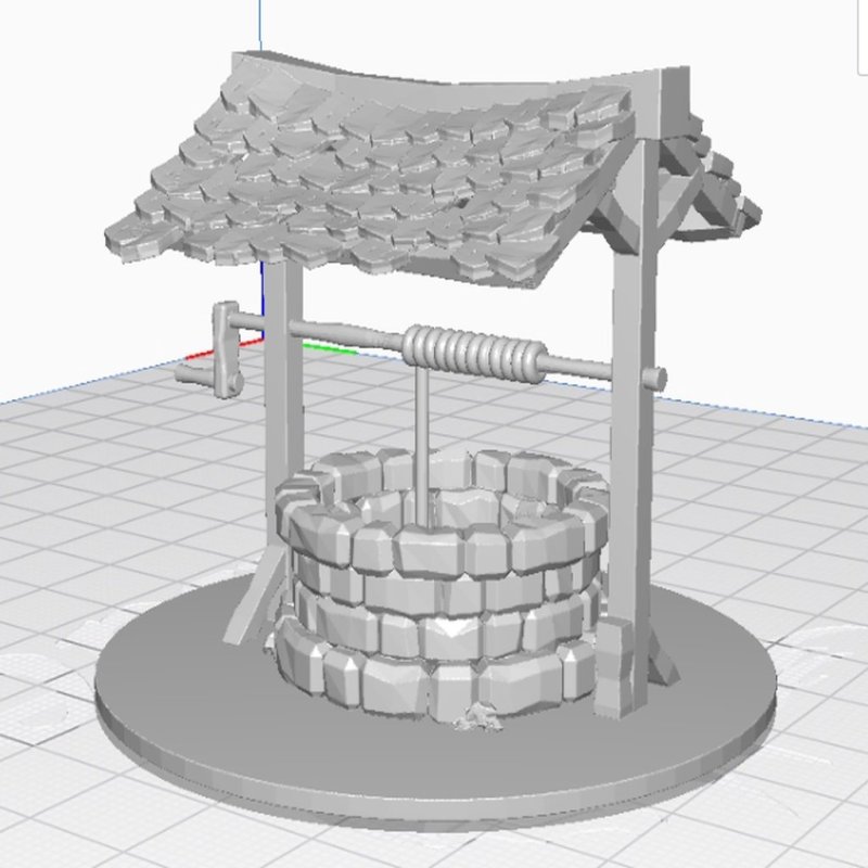Old Well RPG Terrain 3D Printer Model Download Free STL File - 3axis.co