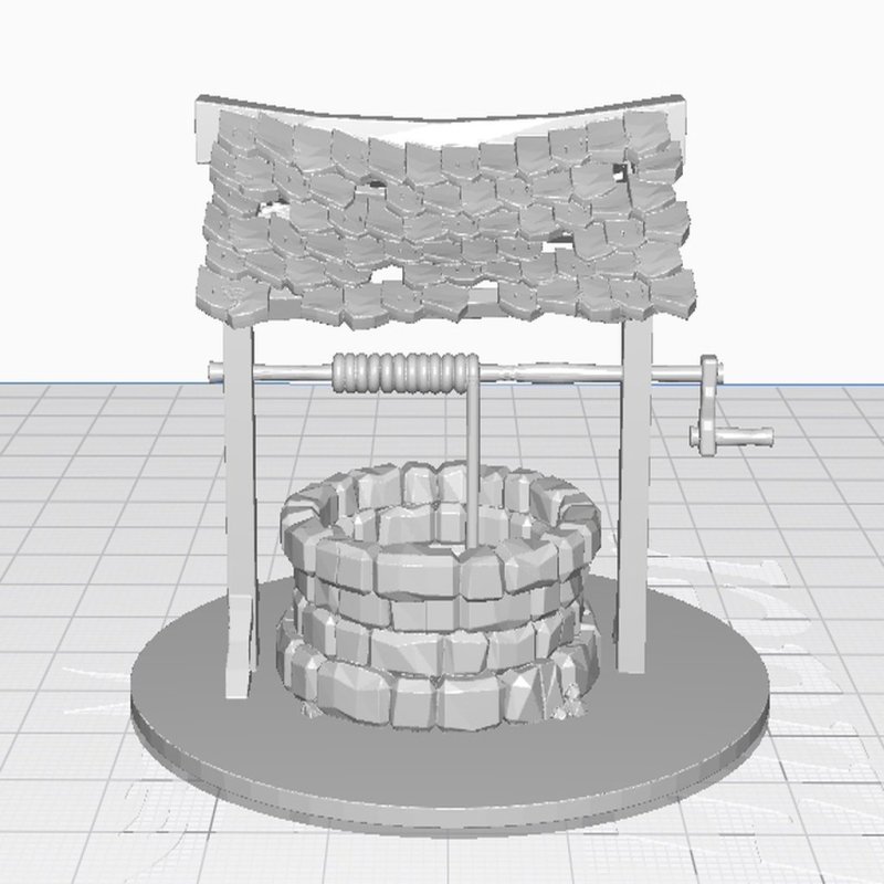 Old Well RPG Terrain 3D Printer Model Download Free STL File - 3axis.co