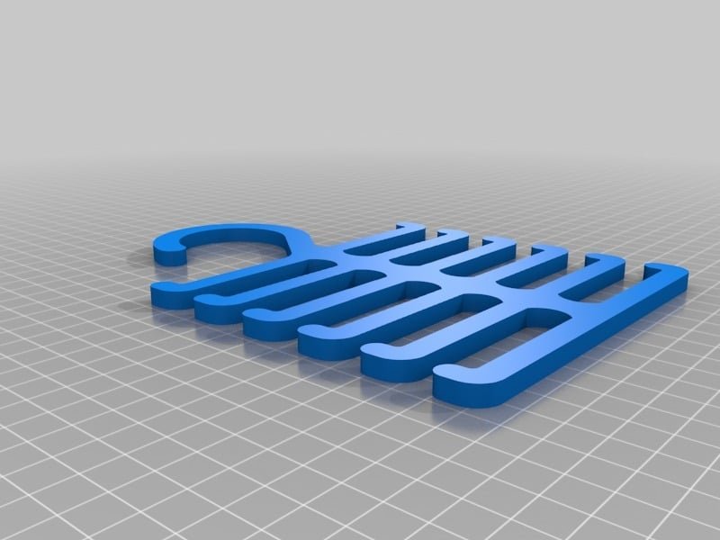 Tie Hanger 3D Printer Model Download Free STL File - 3axis.co
