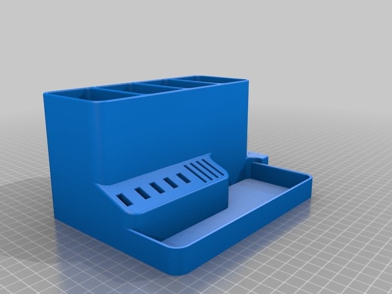 Table Pencil Organiser 3D Printer Model Download Free STL File - 3axis.co
