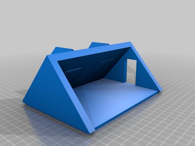 Deluxe Dollhouse With Garage And Balcony 3D Printer Model Download Free STL File - 3axis.co