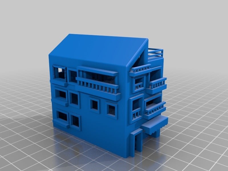 A Korean Housing Building 3D Printer Model Download Free STL File ...