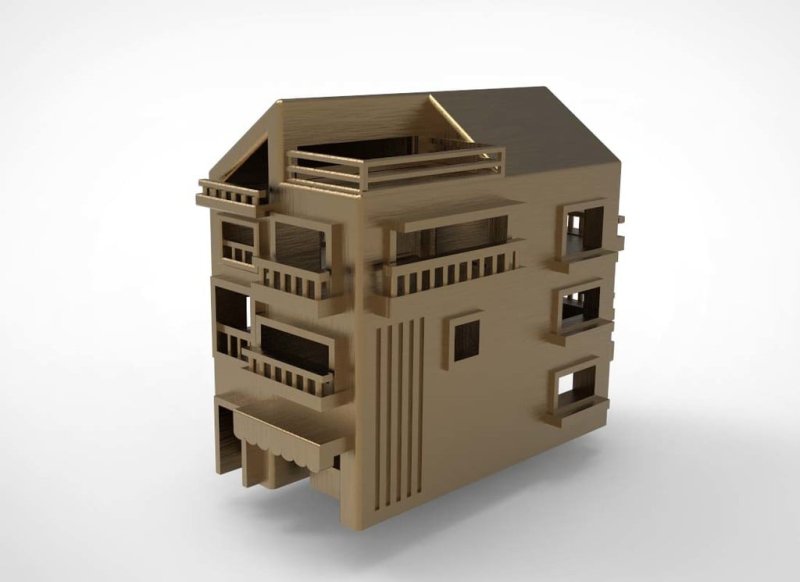 A Korean Housing Building 3D Printer Model Download Free STL File ...