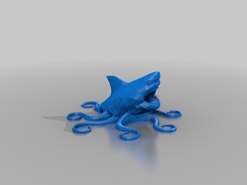 Sharktopus 3D Printer Model Download Free STL File - 3axis.co
