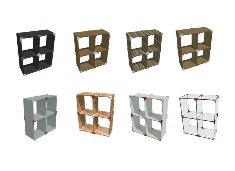 Modular Shelf System 3D Printer Model Download Free STL File - 3axis.co