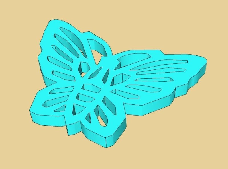 Butterfly # 51 3D Printer Model Download Free STL File - 3axis.co