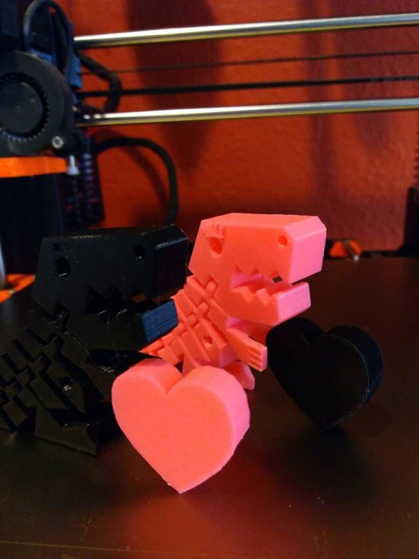 Heart And Flower For Flexi And Flexina 3D Printer Model Download Free ...