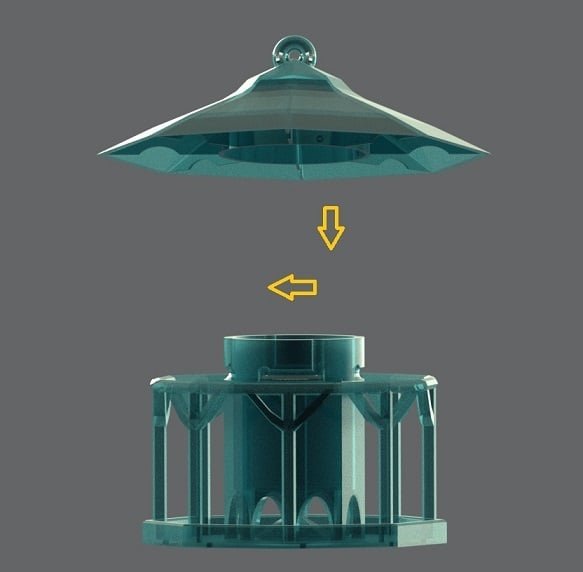 Bird Feeder 3D Printer Model Download Free STL File - 3axis.co