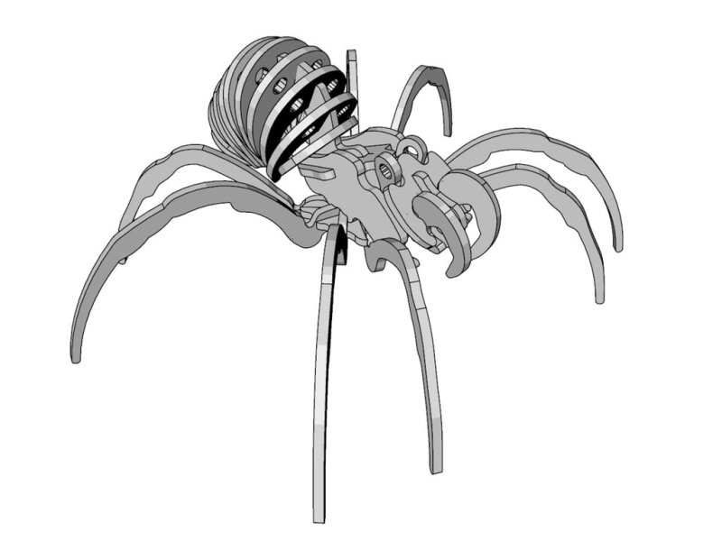 Spider Kit 3D Printer Model Download Free STL File - 3axis.co