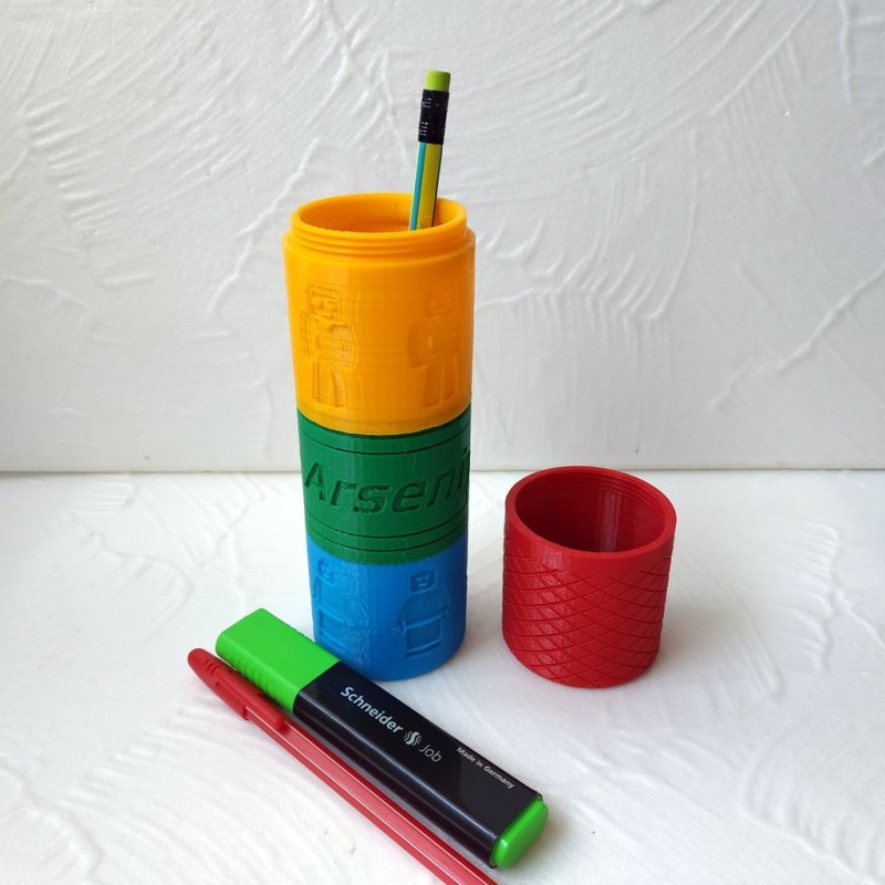 Pencil Box 3D Printer Model Download Free STL File - 3axis.co