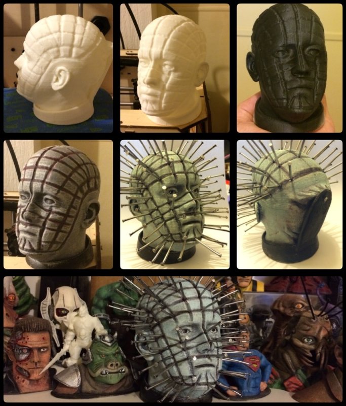 Pinhead Bust (Hellraiser) 3D Printer Model Download Free STL File ...