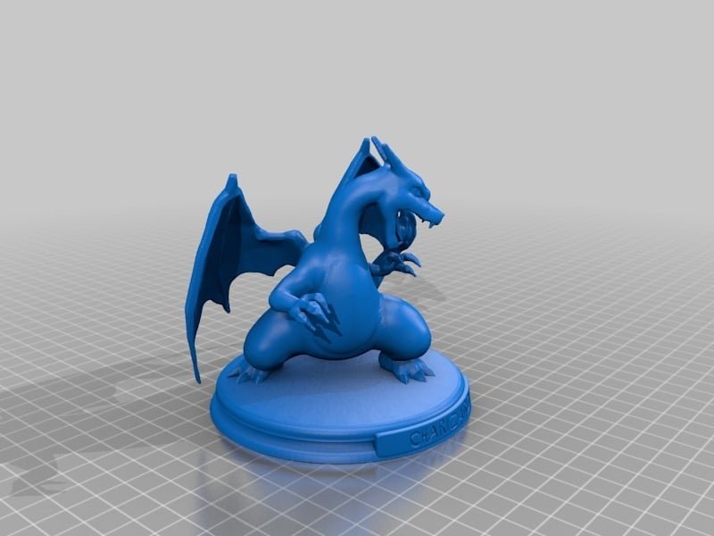 Charizard 3D Printer Model Download Free STL File - 3axis.co