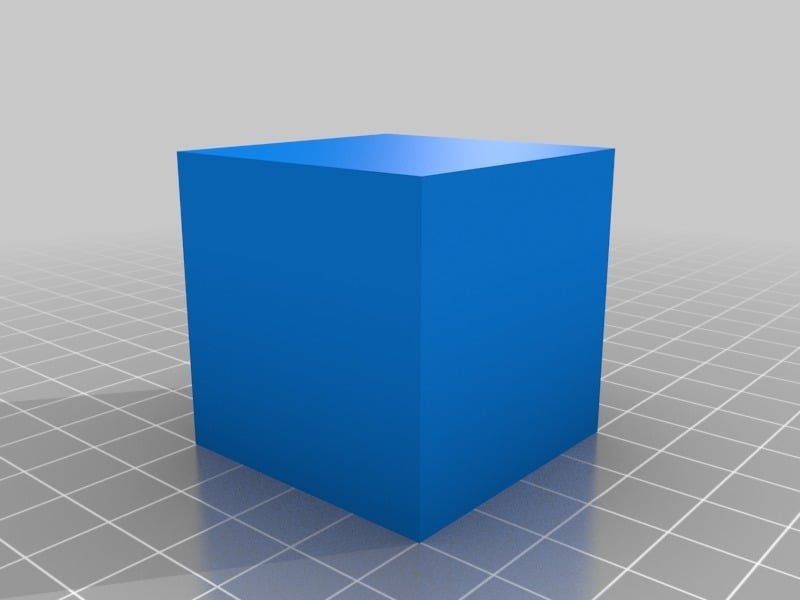 40mm Cube Test Object 3D Printer Model Download Free STL File - 3axis.co