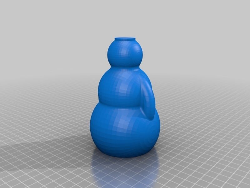 Snowman Lamp (Spiral Vase) 3D Printer Model Download Free STL File ...