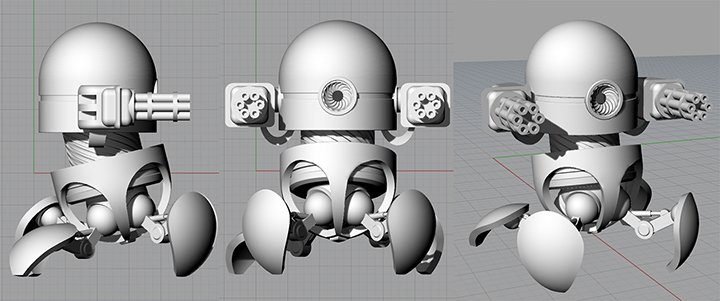 “Death-O-Bot” Pose-able Bot (Desk-O-Bot Mod) 3D Printer Model Download ...