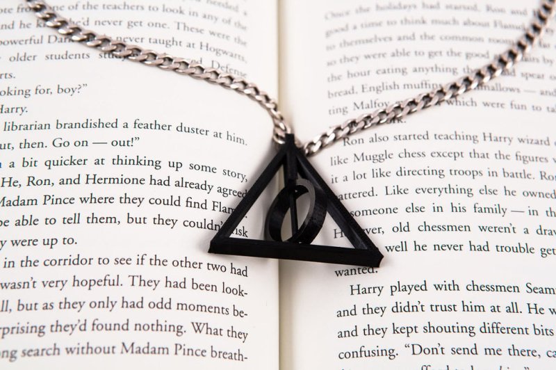 Deathly Hallows Rotating Pendant 3D Printer Model Download Free STL ...