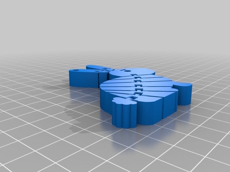 Flexi Rabbit Keychain 3D Printer Model Download Free STL File - 3axis.co