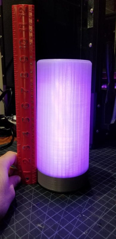 RGB Mood Lamp (WiFi Controlled) 3D Printer Model Download Free STL File - 3axis.co