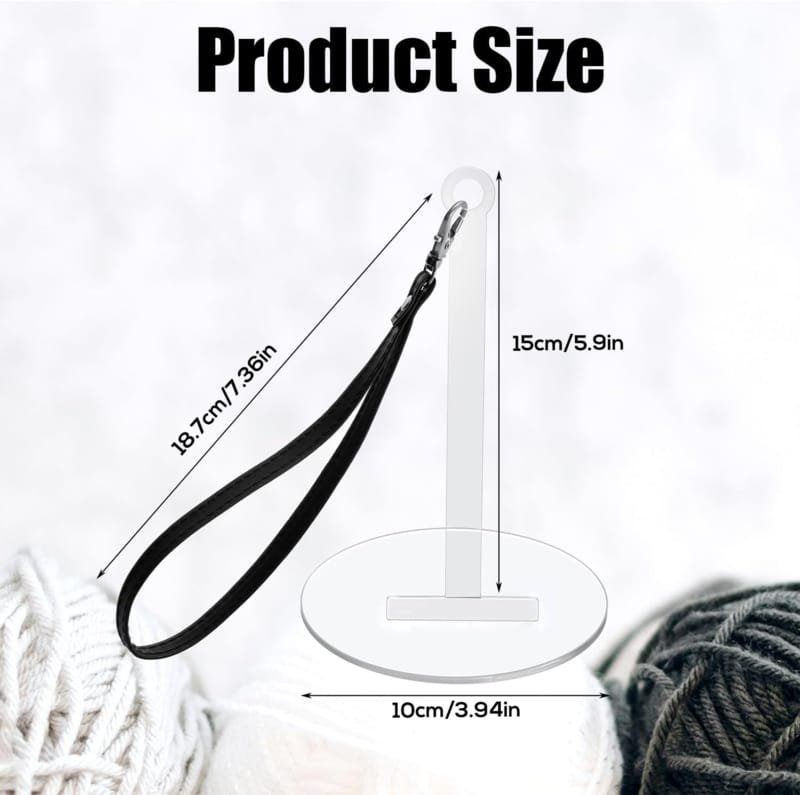 Laser Cut Acrylic Travel Yarn Holder Portable Wrist Yarn Holder For ...