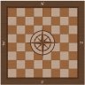Laser Cut Chess Board With Compass Rose Inlay DXF File Free Download ...
