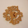 Laser Cut Large Numbers Unique Wall Clock DXF File Free Download - 3axis.co