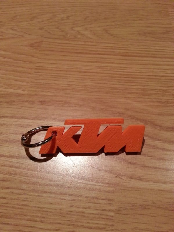 KTM Keychain 3D Printer Model Download Free STL File - 3axis.co