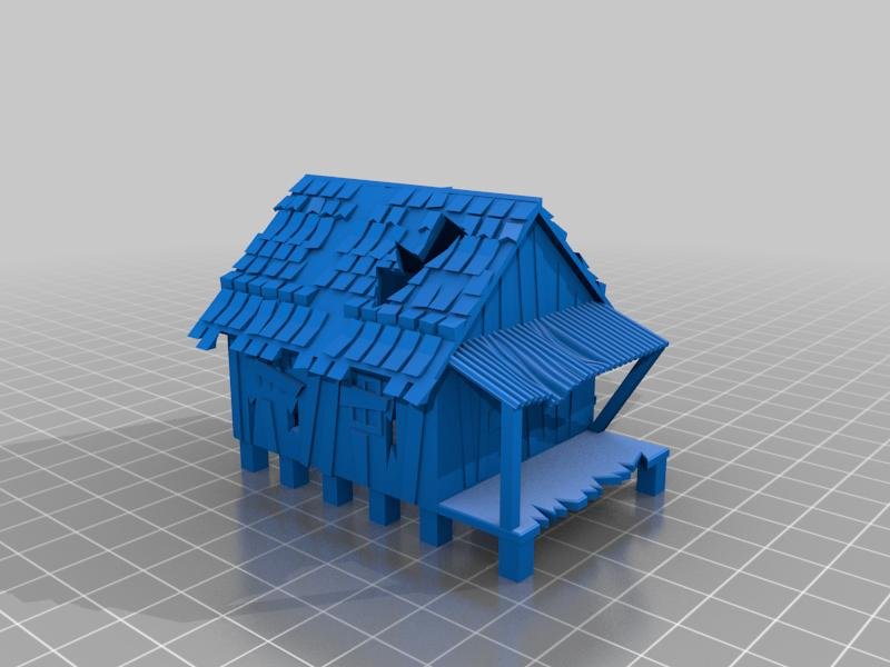 HO Scale Lemon Shack 3D Printer Model Download Free STL File - 3axis.co