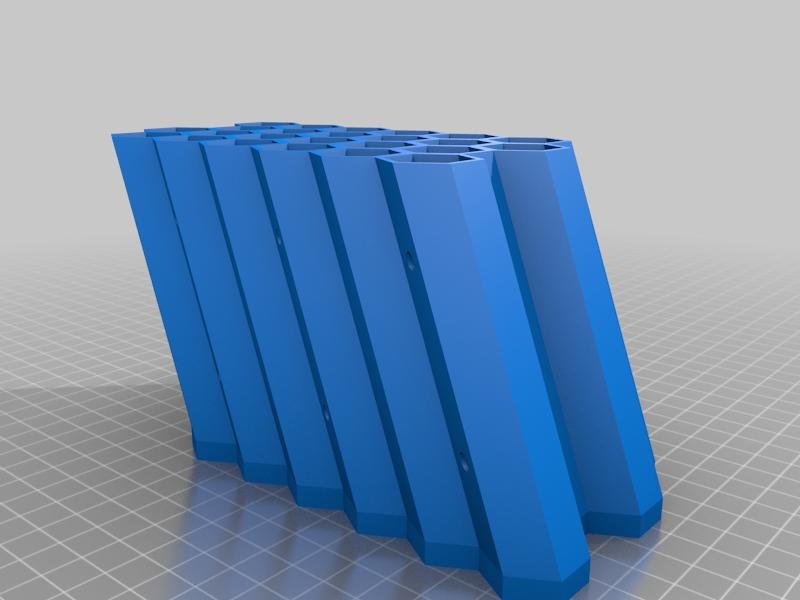 Modular Vertical Honeycomb Copic Marker Stand 3D Printer Model Download ...