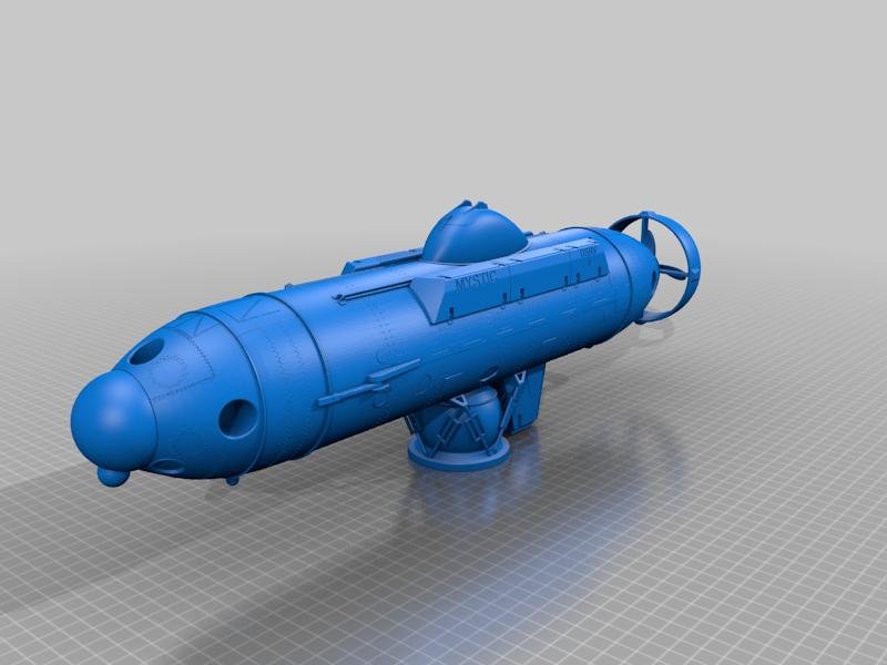 RC Submarine Mystic Class DSRV 3D Printer Model Download Free STL File ...