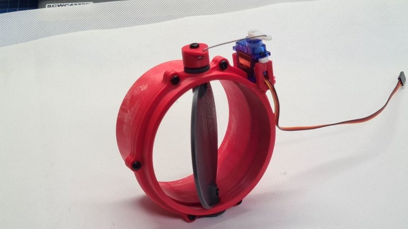SG90 Servo Controlled Chamber Vent – Butterfly Valve 3D Printer Model Download Free STL File ...