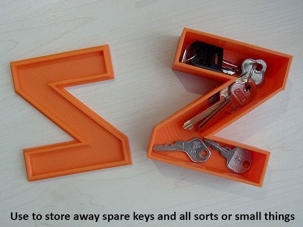 Letter Boxes (plus Numbers And Shapes) 3D Printer Model Download Free ...