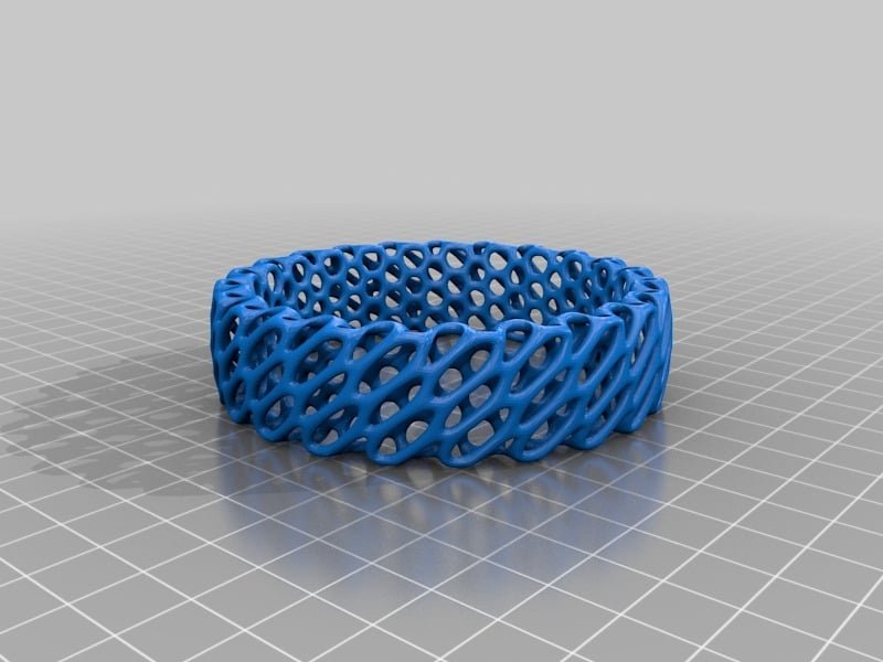 Diagrid Bracelet 3D Printer Model Download Free STL File - 3axis.co