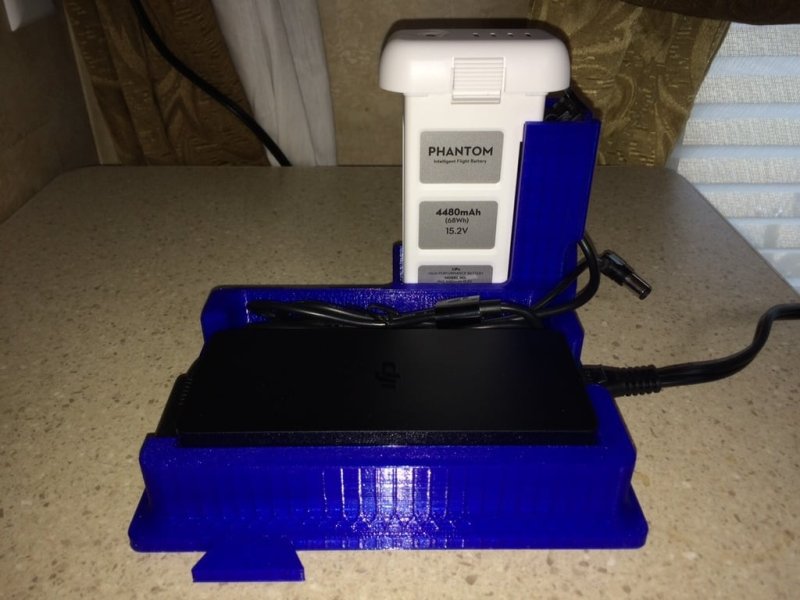 Phantom 3 Charging Dock 3D Printer Model Download Free STL File - 3axis.co