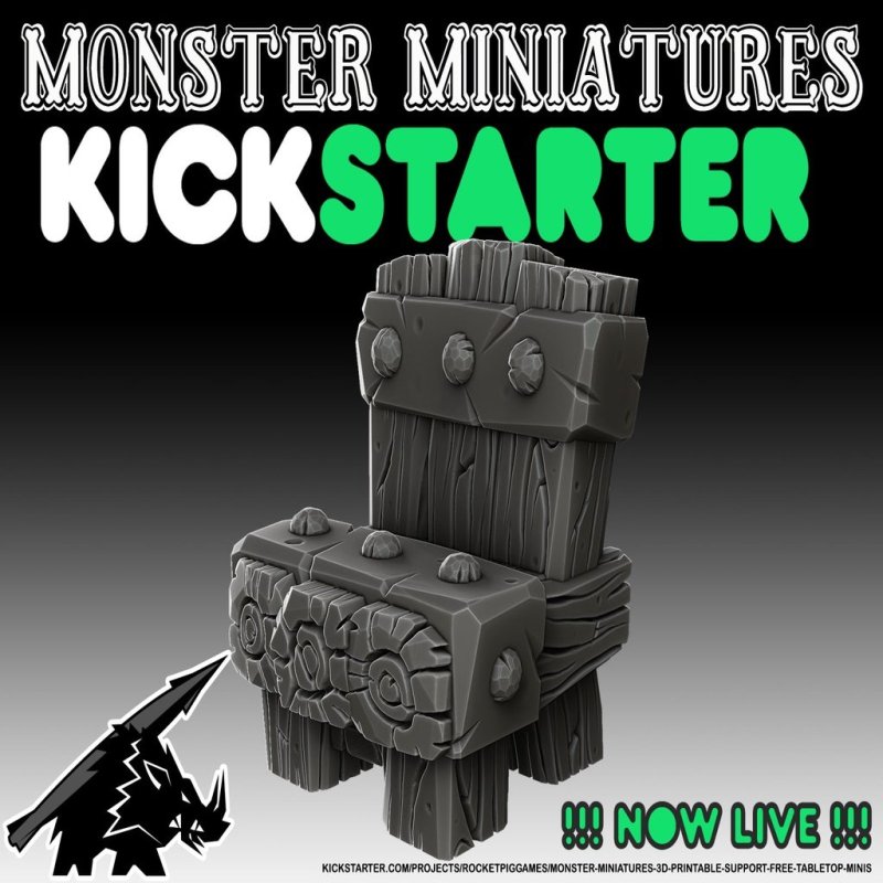GC Chair – KICKSTARTER Is LIVE! 3D Printer Model Download Free STL File ...