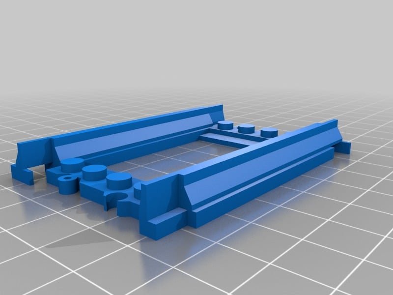 Lego City Train Track Compatible Straight OpenSCAD Smuk Version 3D ...