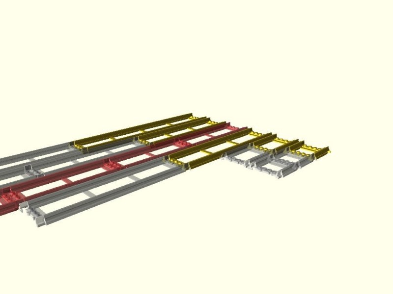 Lego City Train Track Compatible Straight OpenSCAD Smuk Version 3D ...