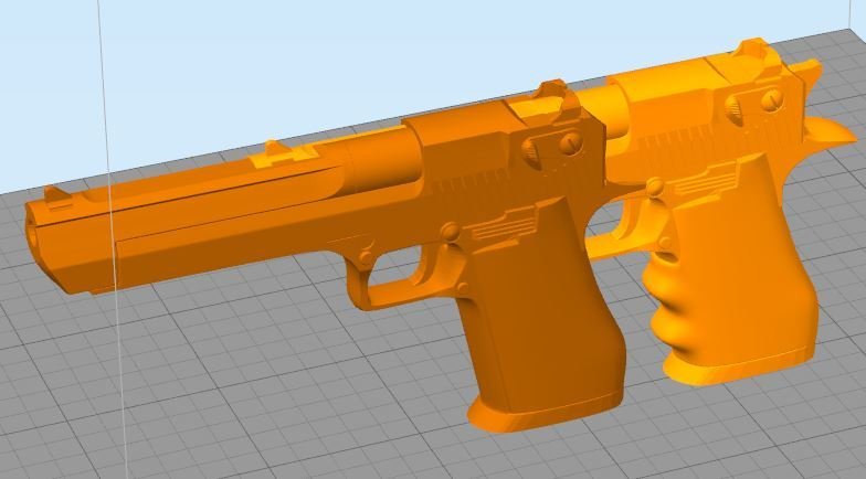Deagle (Desert Eagle .50AE) 3D Printer Model Download Free STL File ...