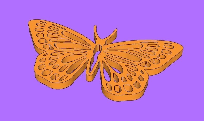 Butterfly # 49 3D Printer Model Download Free STL File - 3axis.co