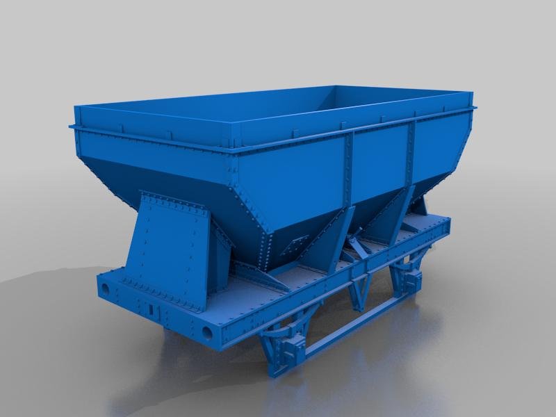 Slag Ballast Hopper 3D Printer Model Download Free STL File - 3axis.co
