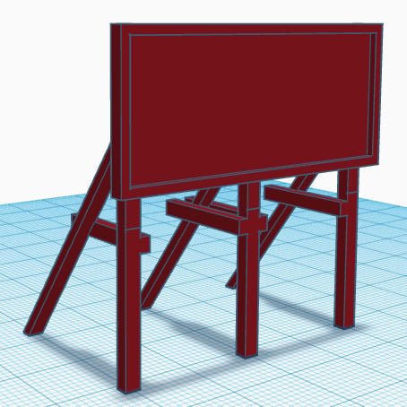 HO Scale Wooden Billboards 8ft 12ft 3D Printer Model Download Free STL ...
