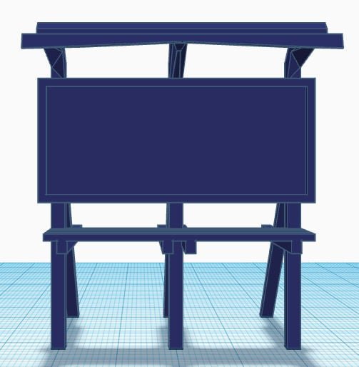 HO Scale Wooden Billboards 8ft 12ft 3D Printer Model Download Free STL ...