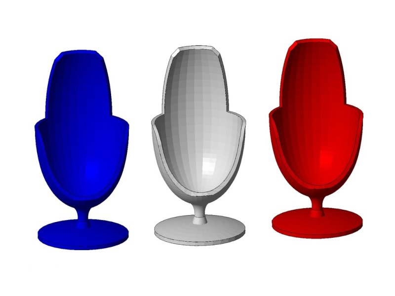 Eggs Chair 3D Printer Model Download Free STL File - 3axis.co