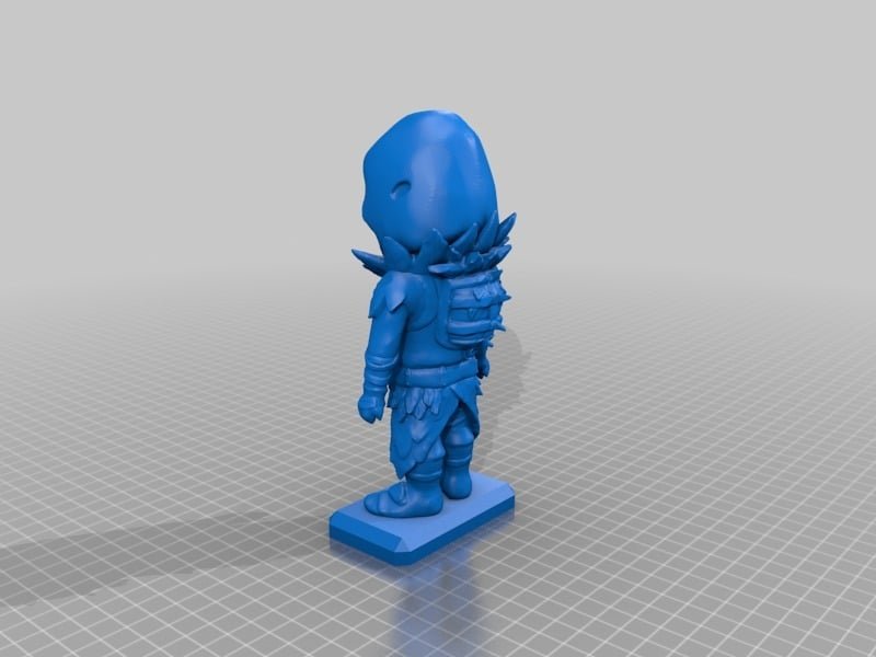 Fortnite Raven Mini Figure 3D Printer Model Download Free STL File ...