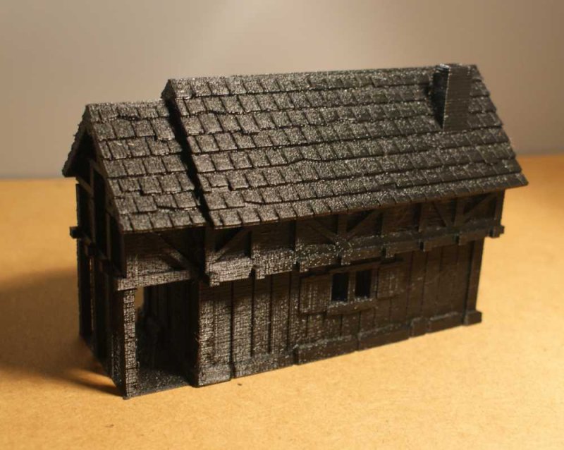 Small Village Inn 3D Printer Model Download Free STL File - 3axis.co