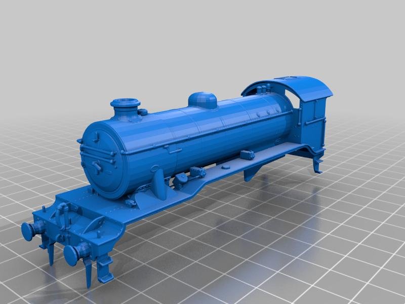 K4 BR 00 Gauge Body Shell Steam Locomotive 3D Printer Model Download Free STL File - 3axis.co