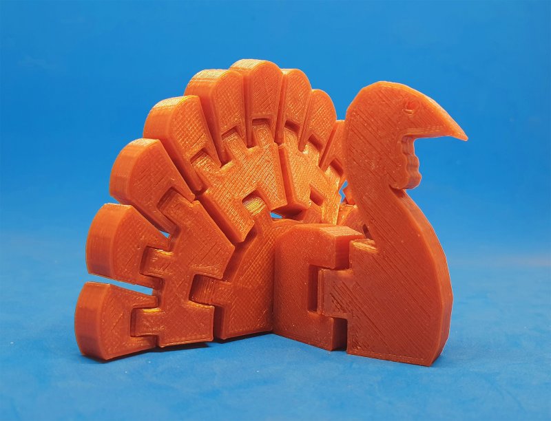Flexi Turkey 3D Printer Model Download Free STL File - 3axis.co