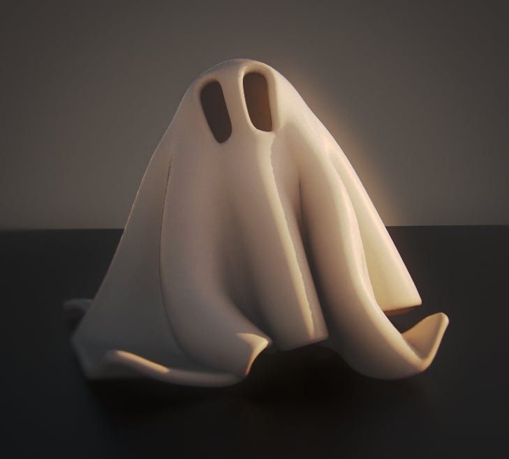 Scary Ghost 3D Printer Model Download Free STL File - 3axis.co