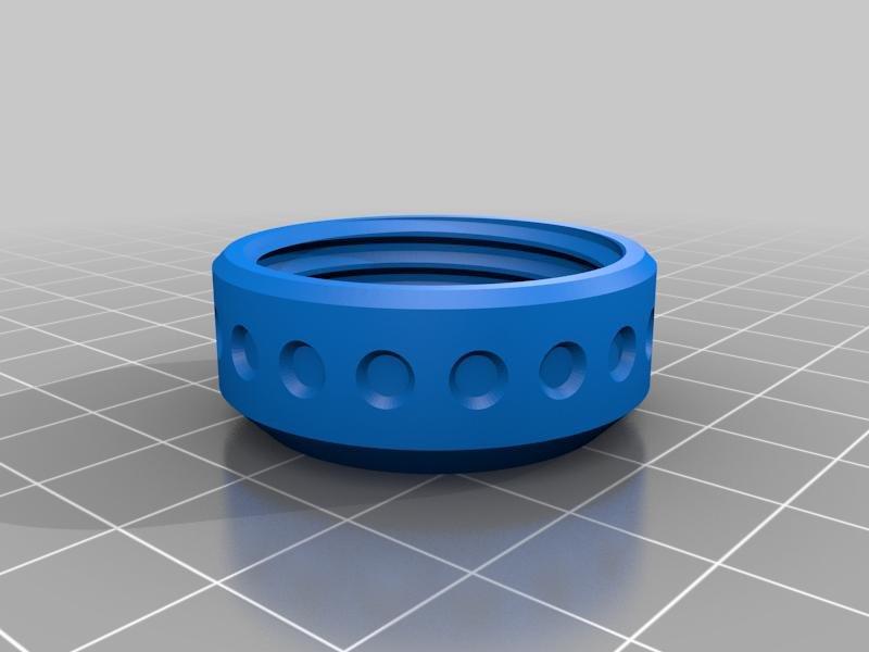 Textured Screw Cap Container 3D Printer Model Download Free STL File ...
