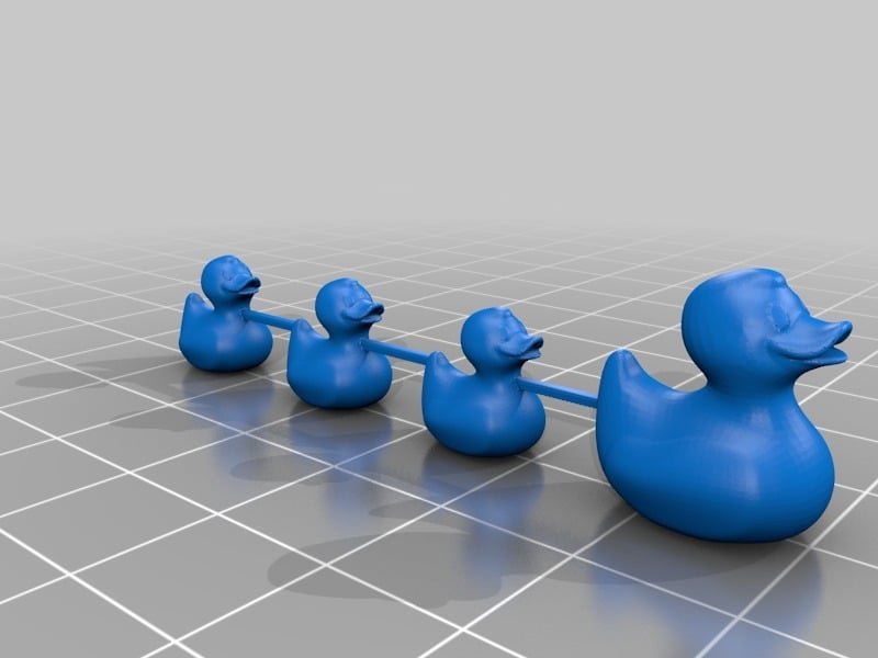 Following Ducks 3D Printer Model Download Free STL File - 3axis.co