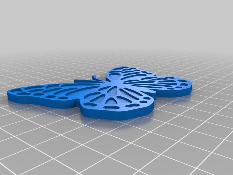 Butterfly Design 3D Printer Model Download Free STL File - 3axis.co